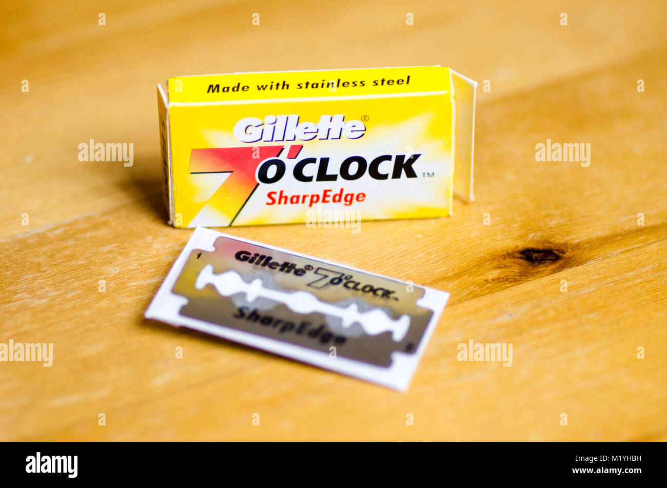 Gillette 7 oclock razor hi-res stock photography and images - Alamy