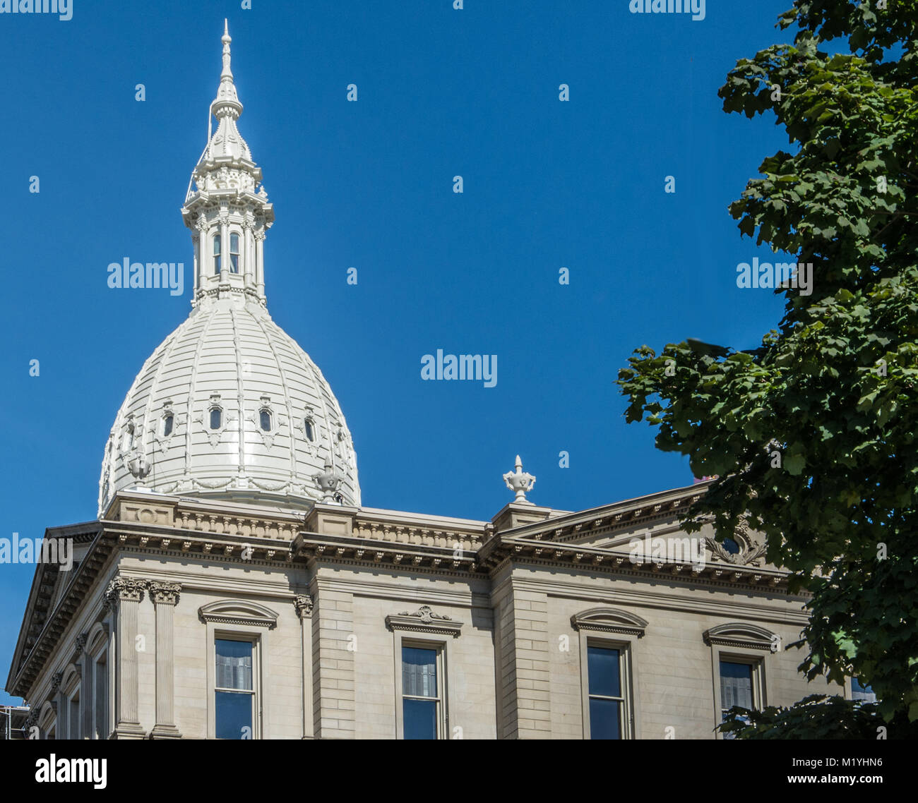 Michigan Capitol Building in Lansing Stock Photo - Alamy