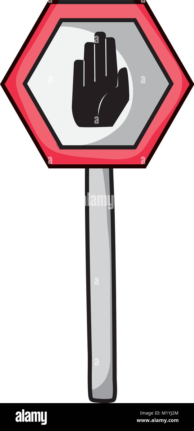 metal frame notice with stop sign Stock Vector Image & Art - Alamy