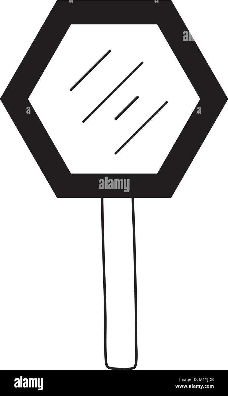 silhouette warning notices metal frame sign Stock Vector Image & Art ...