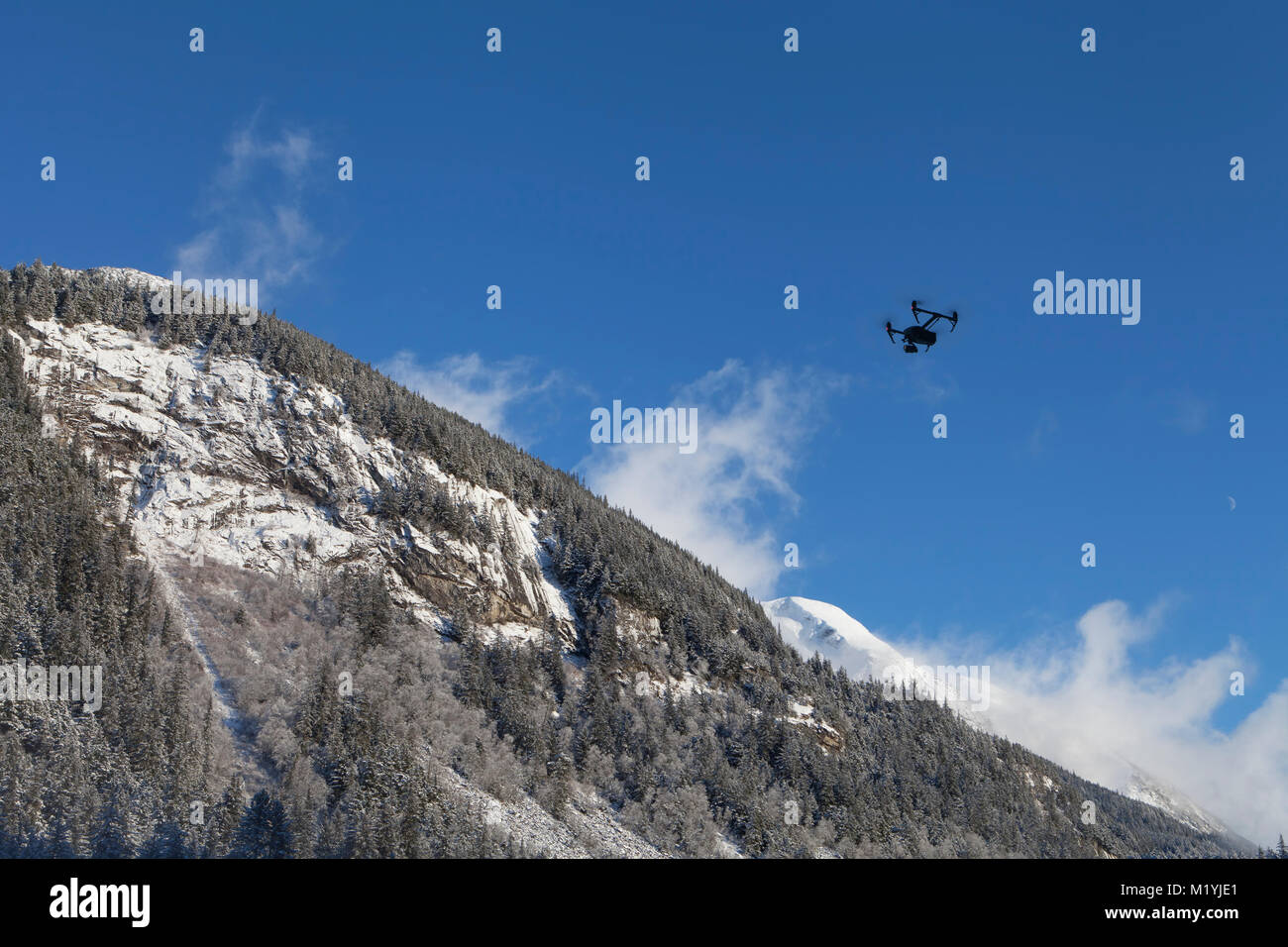 Technology snow drone mountains winter hi-res stock photography and ...
