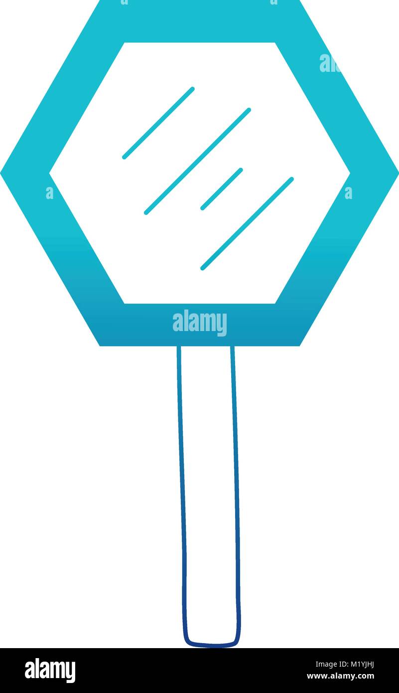 blue silhouette warning notices metal frame sign Stock Vector Image ...