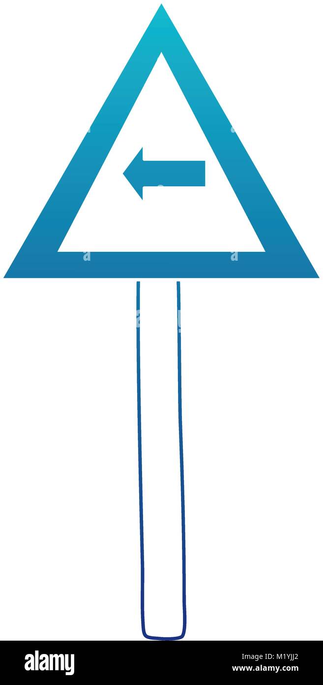 Hazard triangle blue Stock Vector Images - Alamy