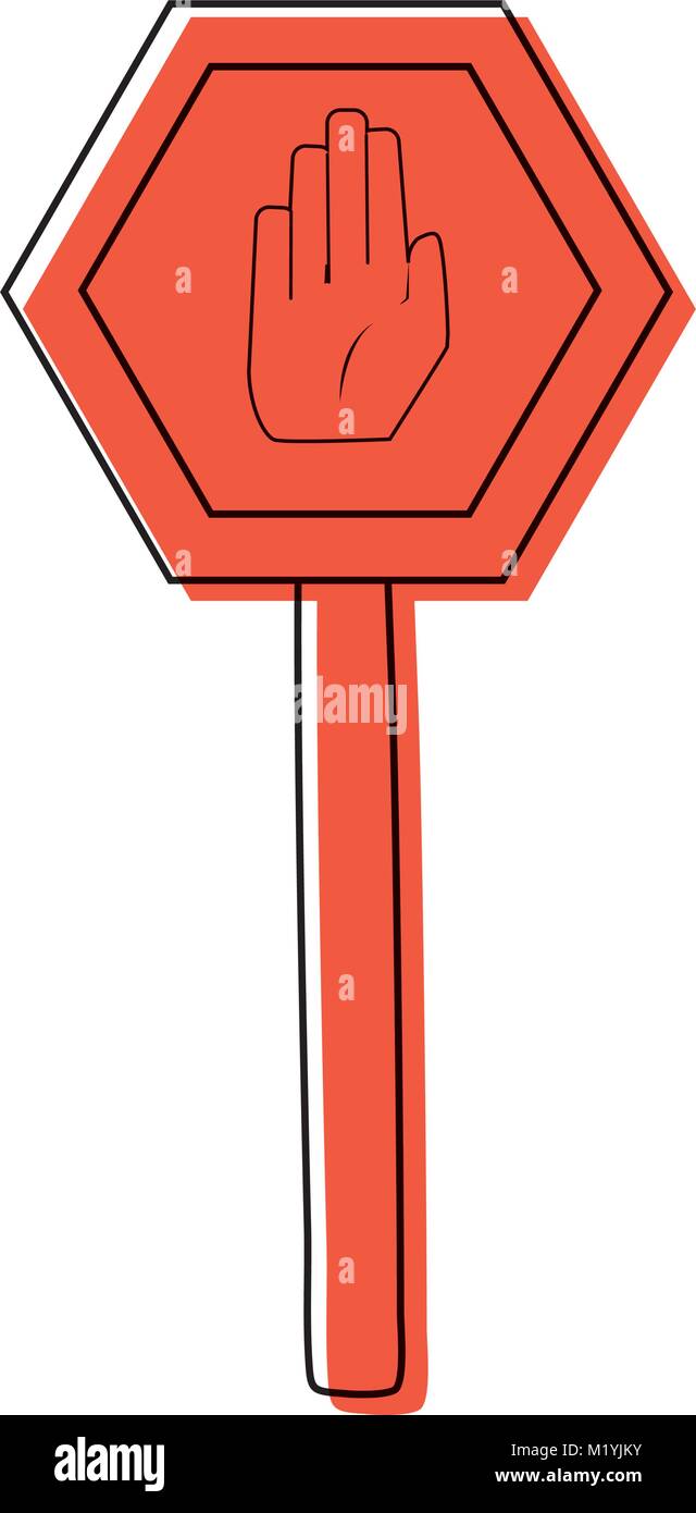 color metal frame notice with stop sign Stock Vector Image & Art - Alamy