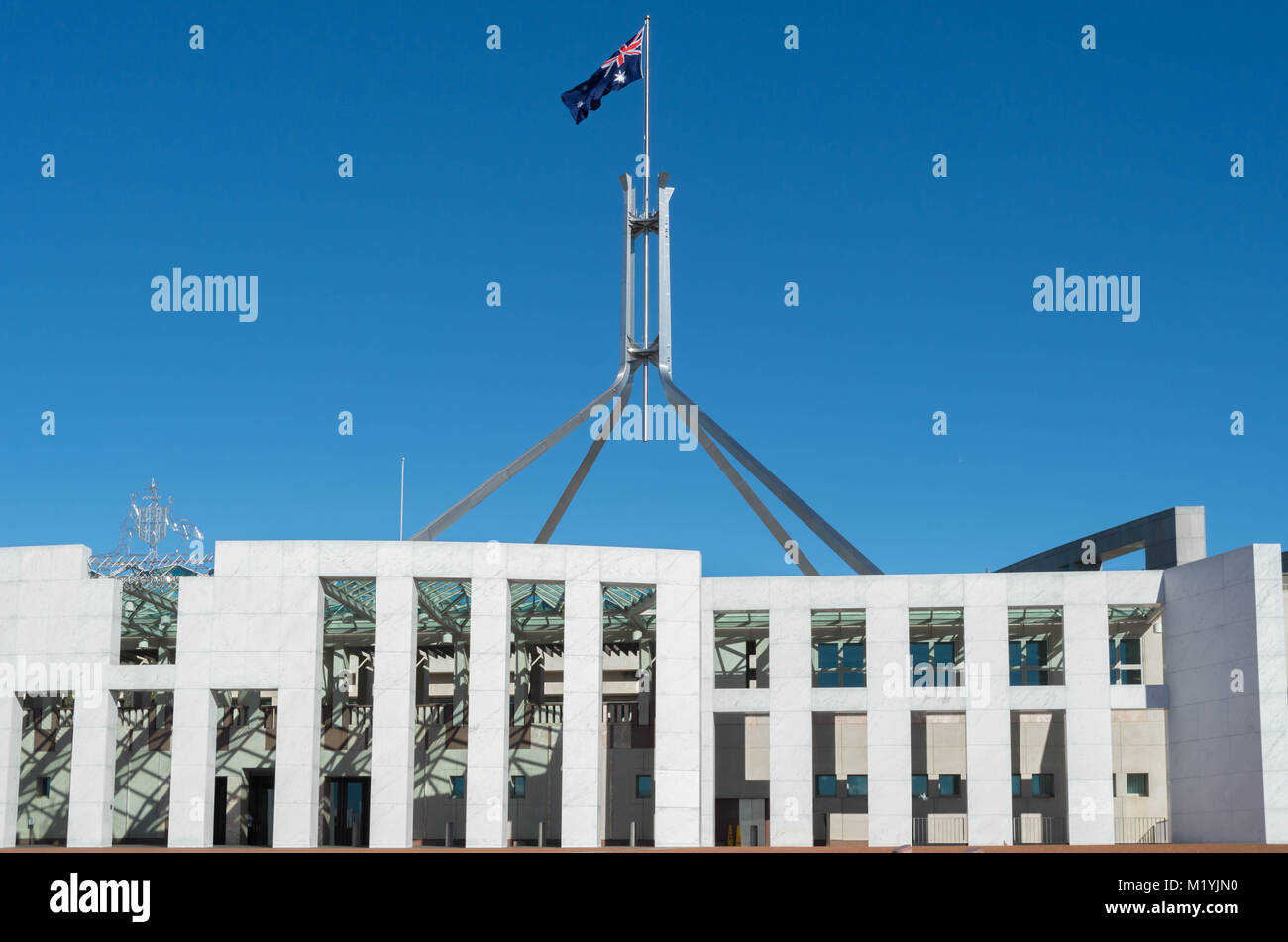 Australian Parliament Building in Canberra Stock Photo - Alamy