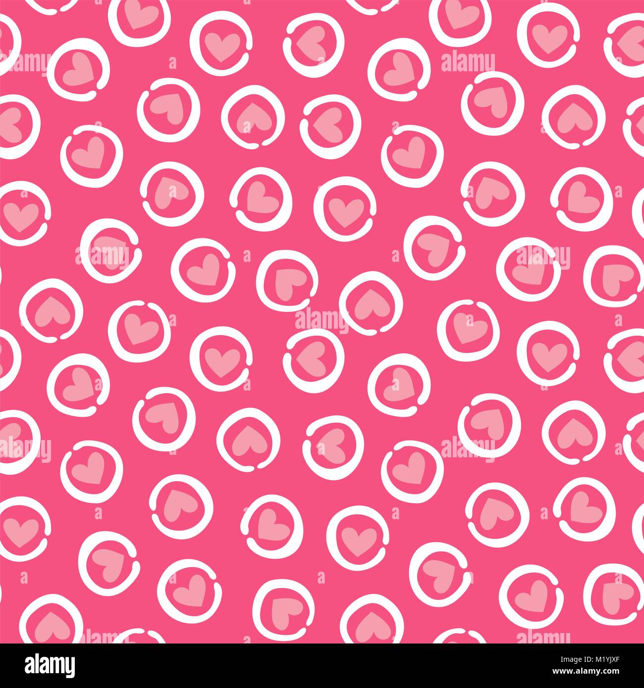seamless pattern with hearts shapes. Vector repeating textureCan be ...