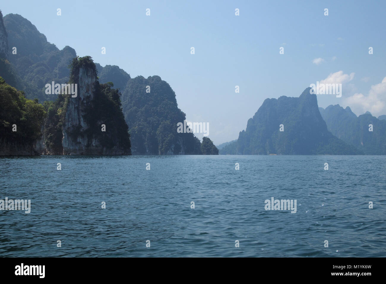 View of Cheow Lan lake in Thailand Stock Photo - Alamy