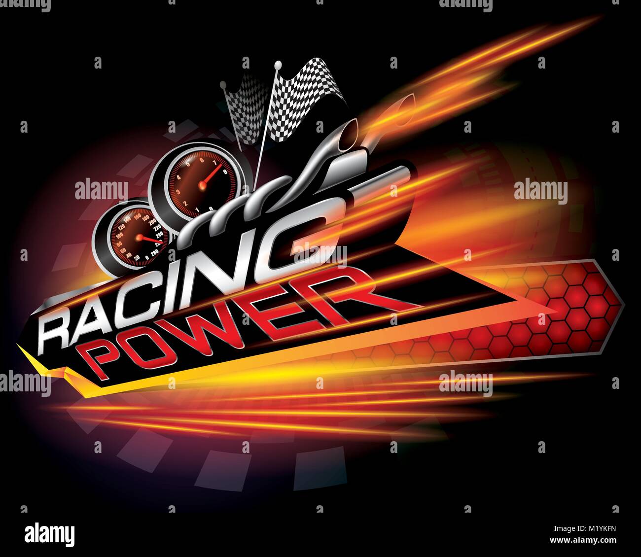 RACING POWER ICON CONCEPT VECTOR Stock Vector Image & Art - Alamy