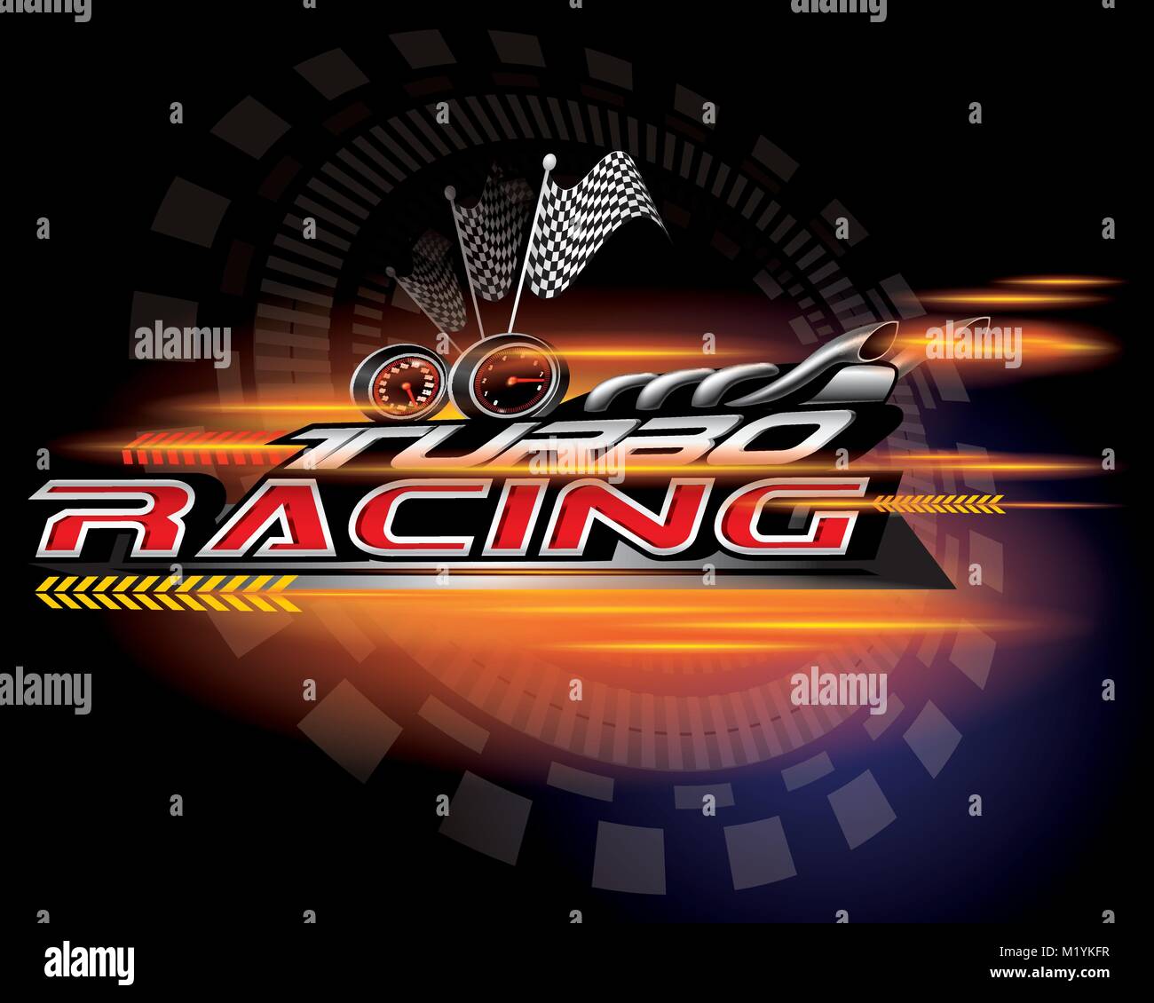 TURBO RACING ICON CONCEPT VECTOR Stock Vector Image & Art - Alamy