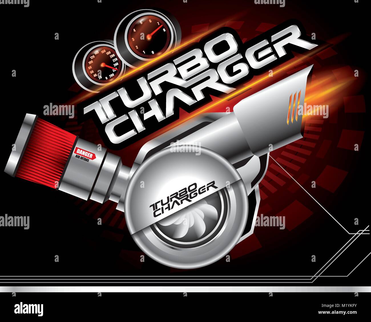TURBO CHARGER CONCEPT VECTOR Stock Vector Image & Art - Alamy