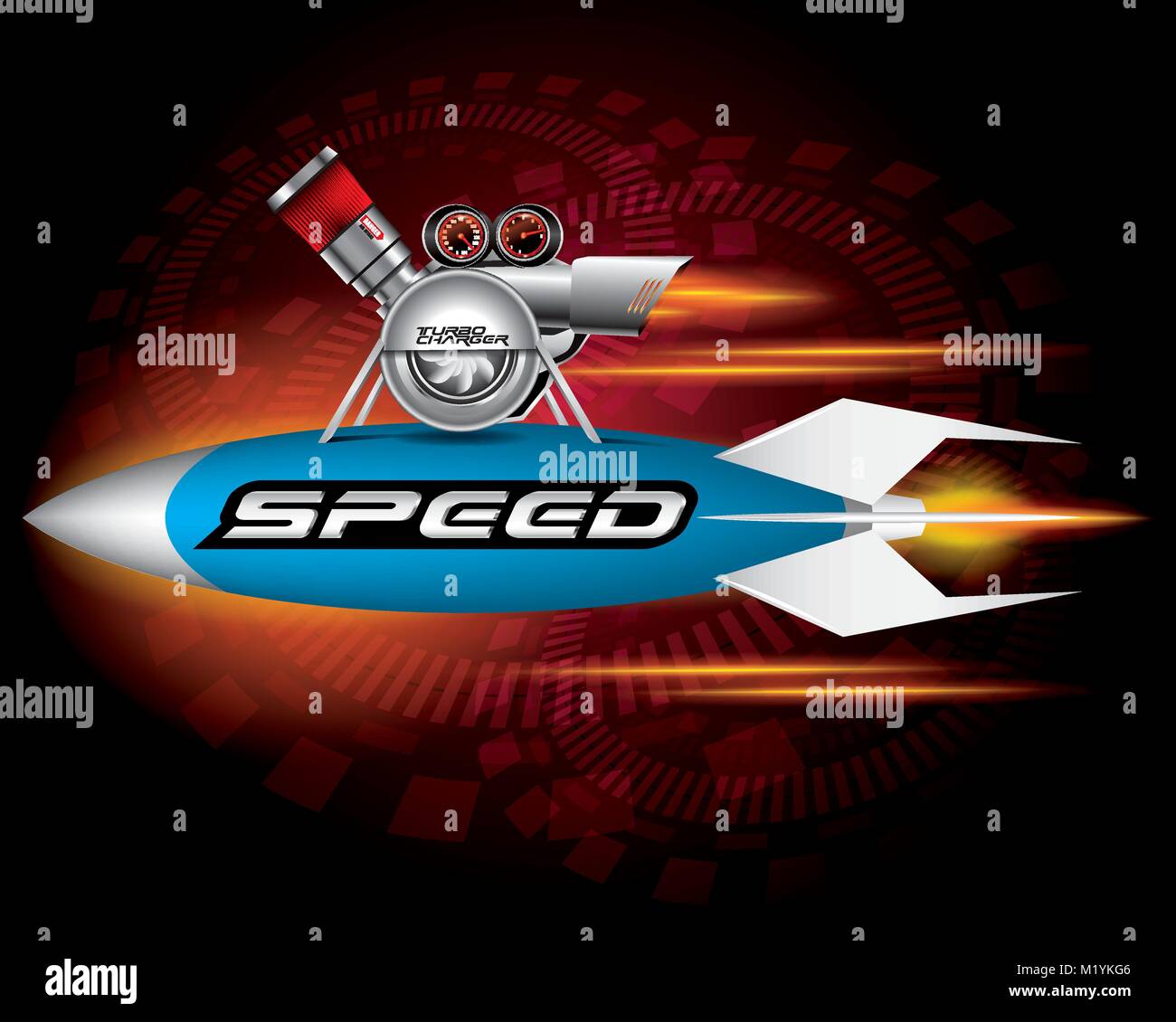HI SPEED ROCKET CONCEPT VECTOR Stock Vector Image & Art - Alamy