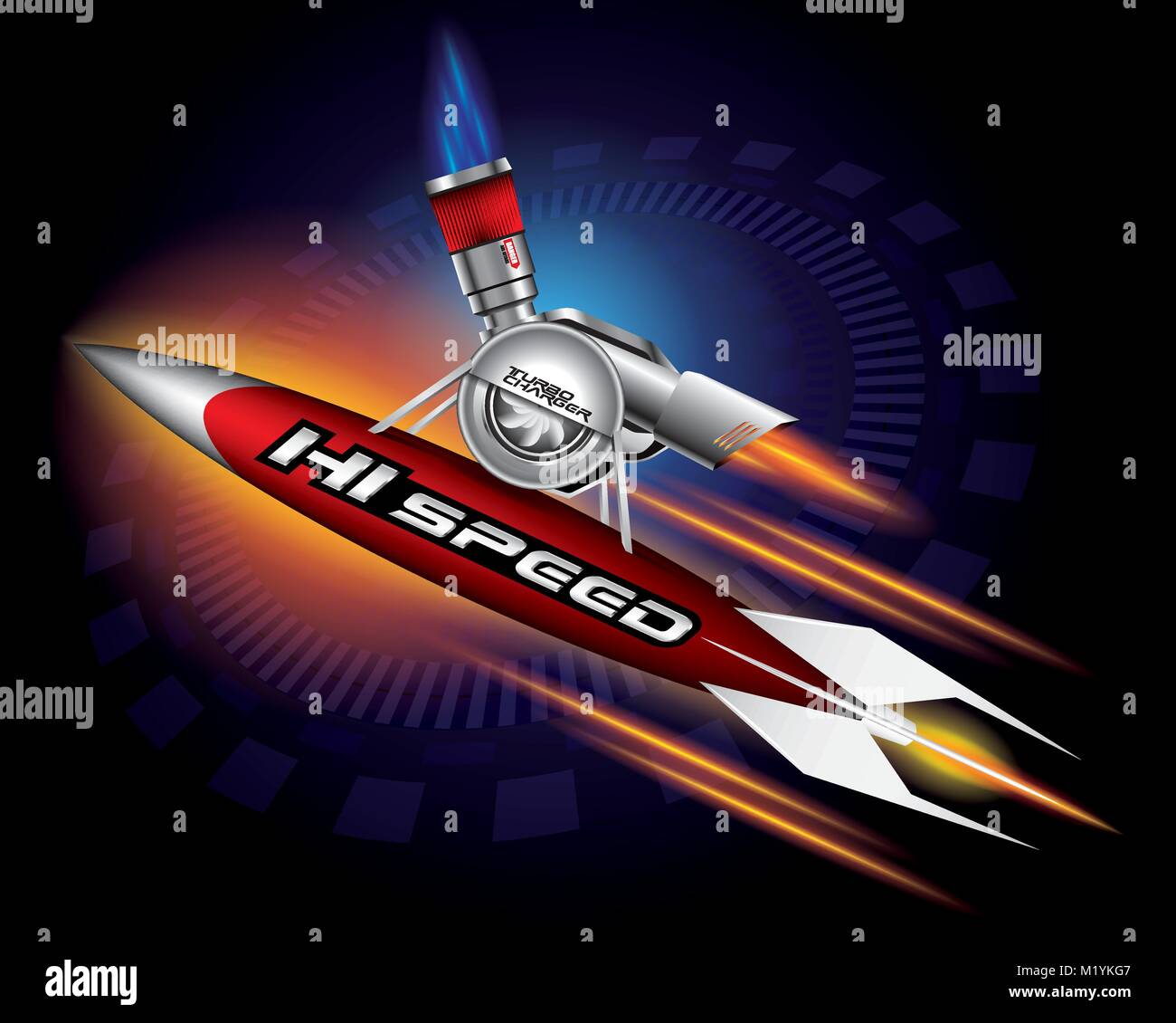 HI SPEED ROCKET CONCEPT VECTOR Stock Vector Image & Art - Alamy