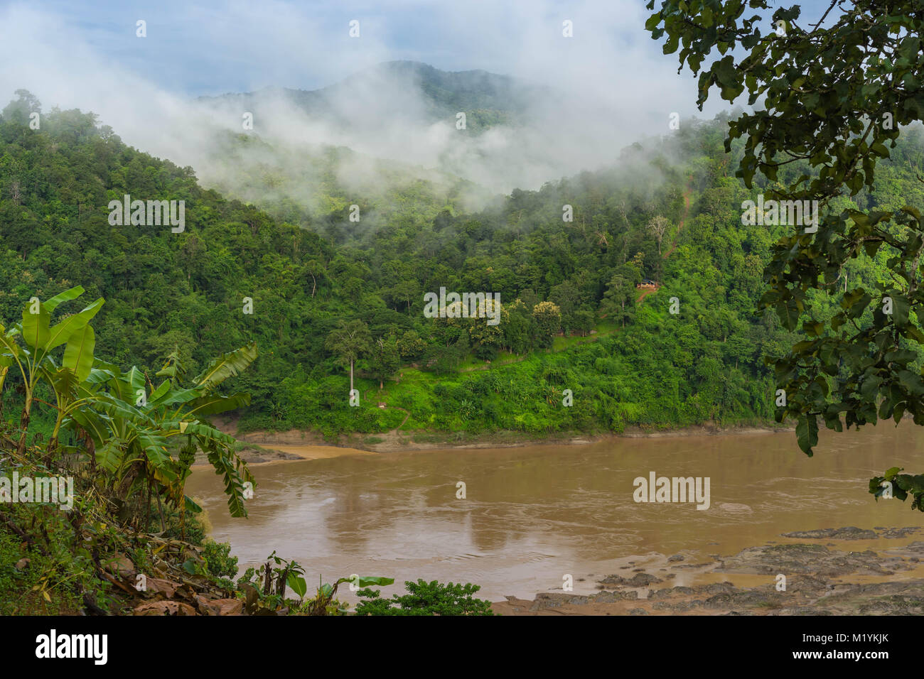 Salween river in Mae Hong Son province between Thailand and Myanmar ...