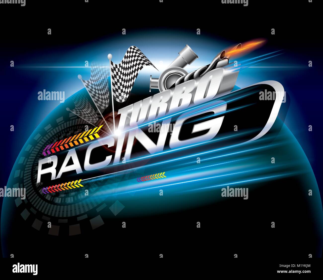 Checkered racetrack hi-res stock photography and images - Alamy