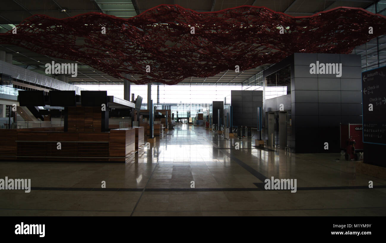 BERLIN, GERMANY - JAN 17th, 2015: Inside of the Berlin Brandenburg ...