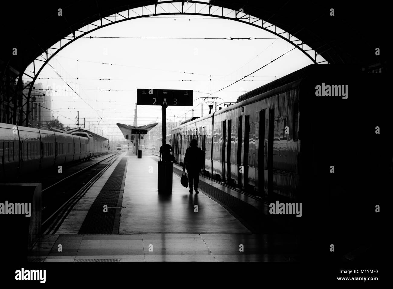 Valencia Train Station Stock Photo - Alamy
