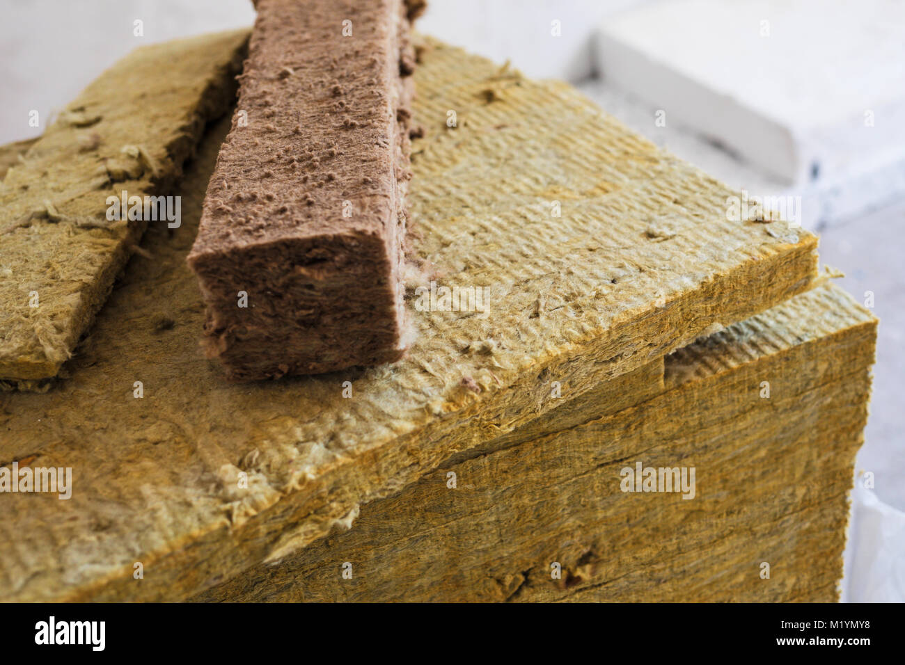 Stone mineral wool insulation for thermal insulation of buildings Stock ...