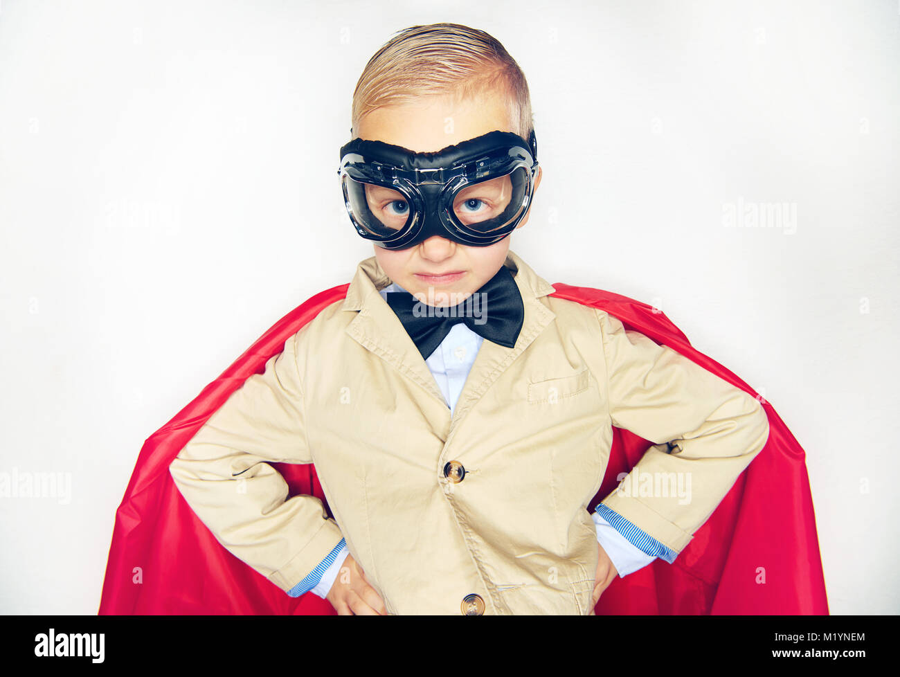 Child hero pose studio hi-res stock photography and images - Alamy