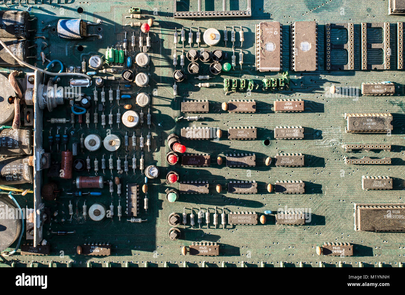 Old Device board Stock Photo - Alamy