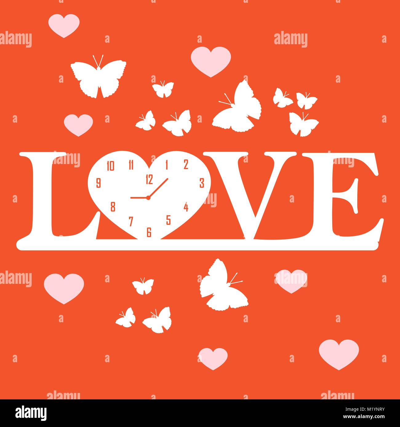 Heart clock ticking hi-res stock photography and images - Alamy