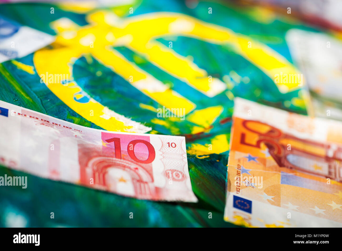 Money note collage hi-res stock photography and images - Alamy