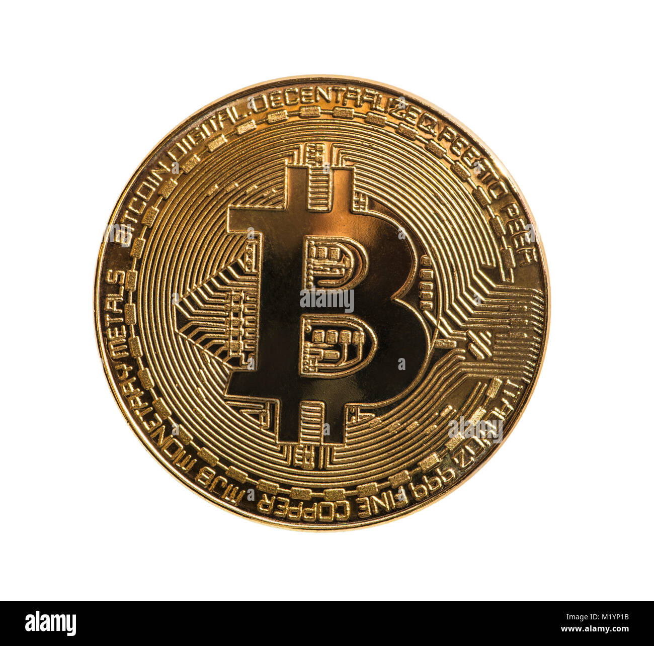 Bitcoin white isolated Stock Photo - Alamy