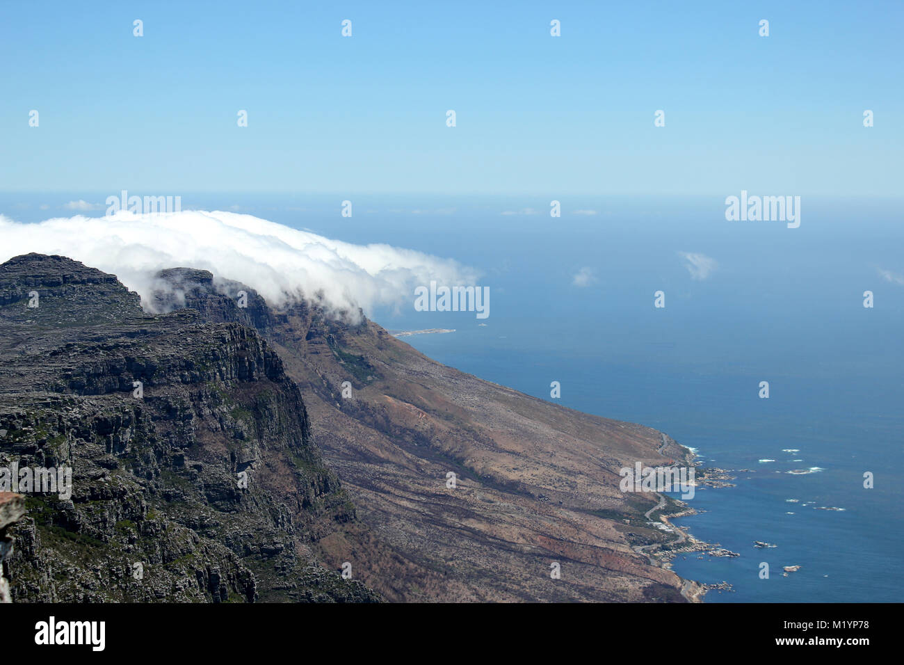 Cape Town view from Table Mountain Stock Photo - Alamy