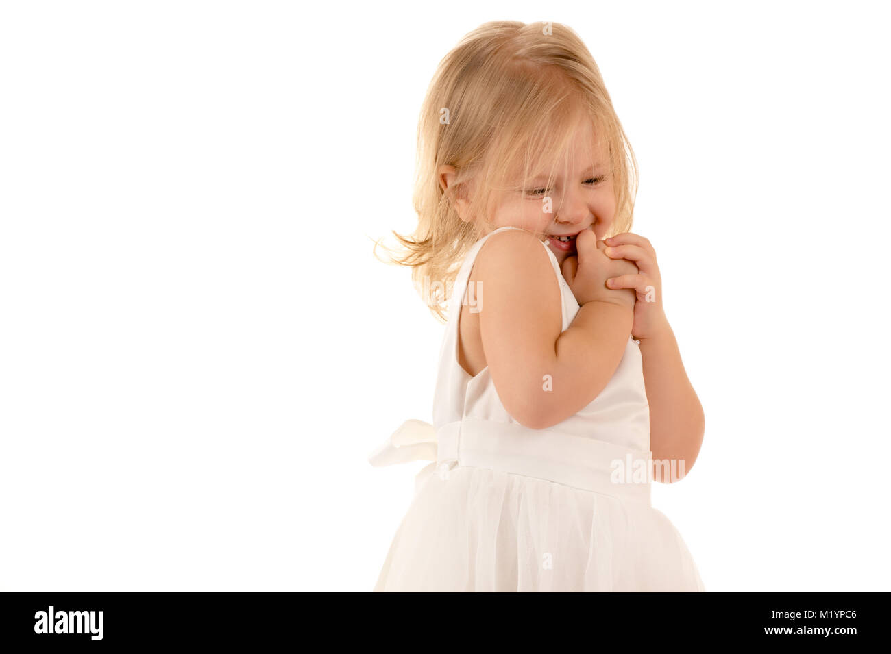 Shy smile smiling shyness hi-res stock photography and images - Alamy