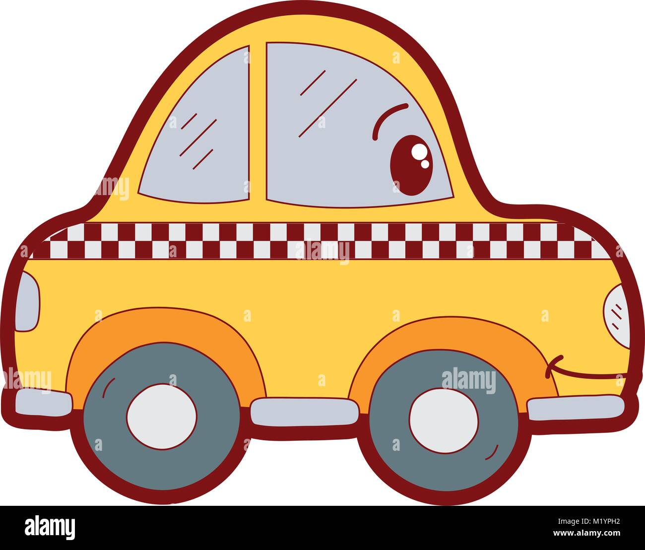 Taxi color line icon hi-res stock photography and images - Alamy