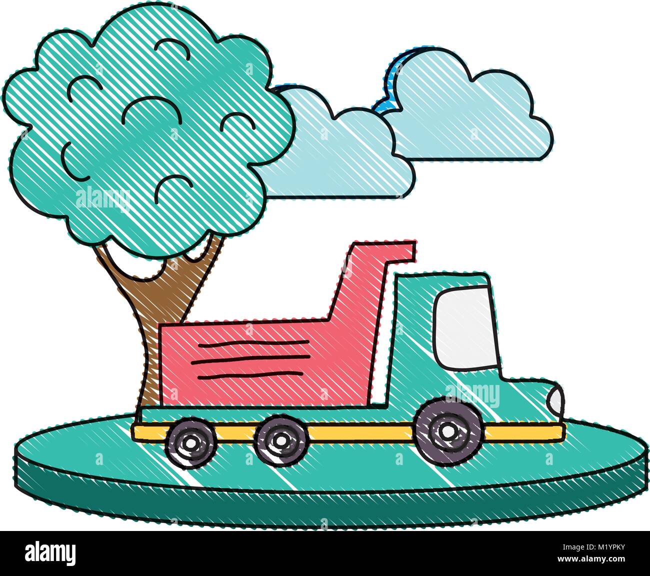 Dumping tree Stock Vector Images - Alamy