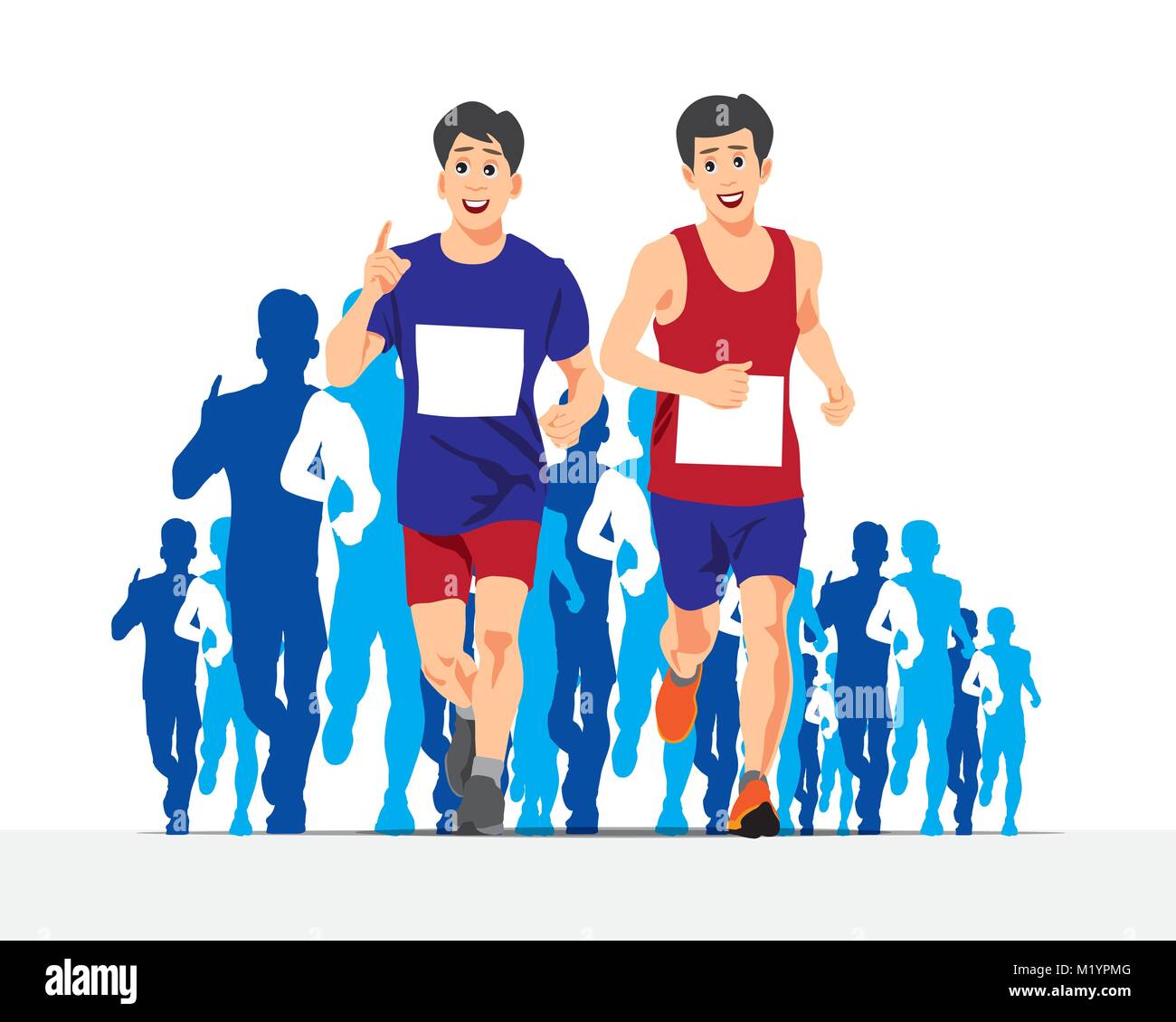 RUNNING PEOPLE VECTOR CONCEPT Stock Vector Image & Art - Alamy