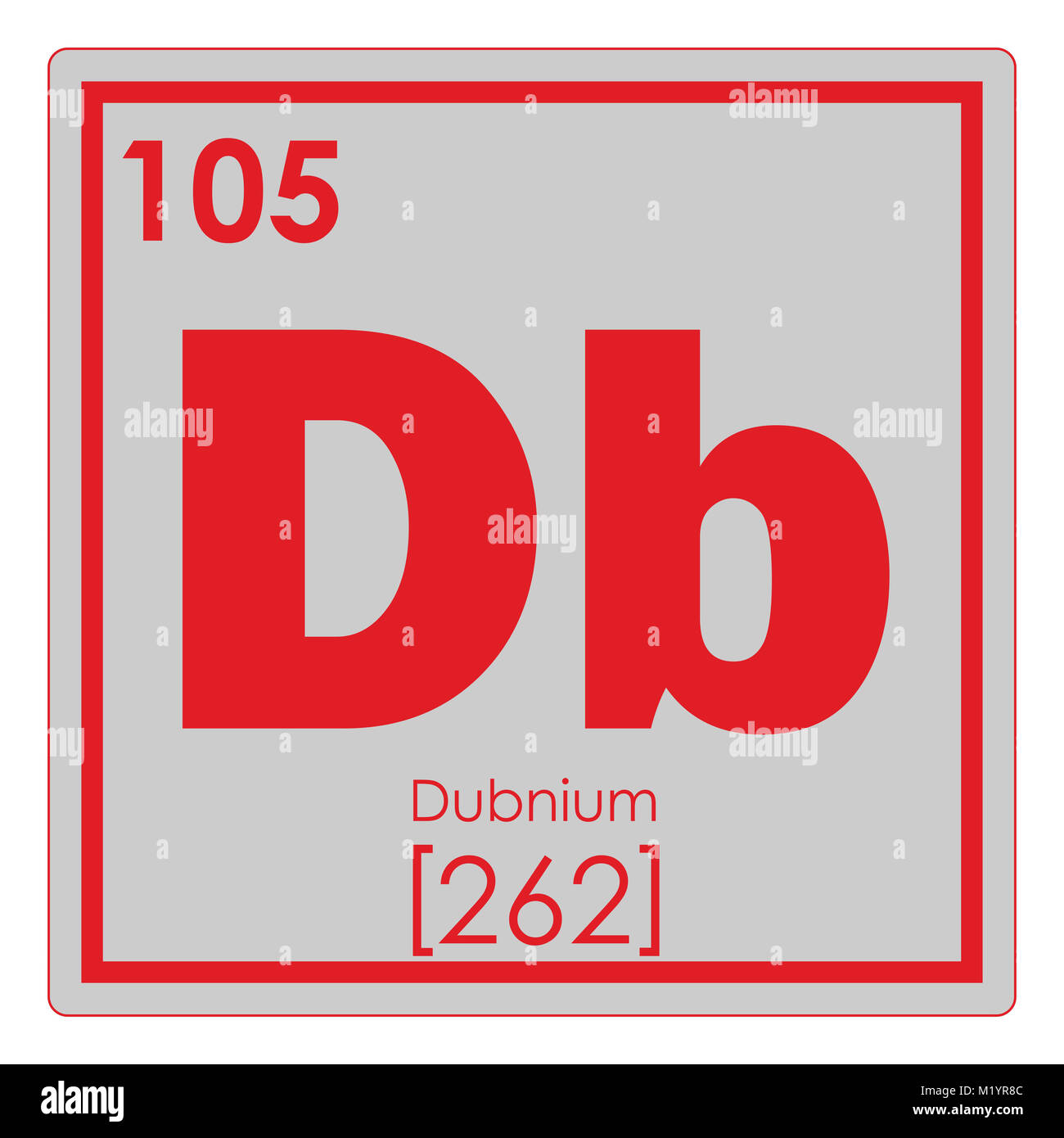 Dubnium symbol hi-res stock photography and images - Alamy