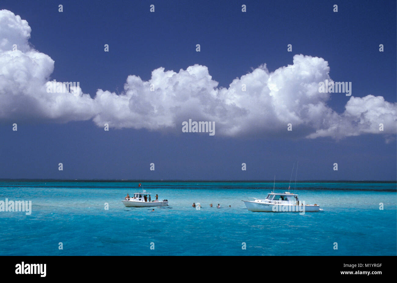 The Bahamas. Bimini Islands. Caribbean island. Yachts and people ...