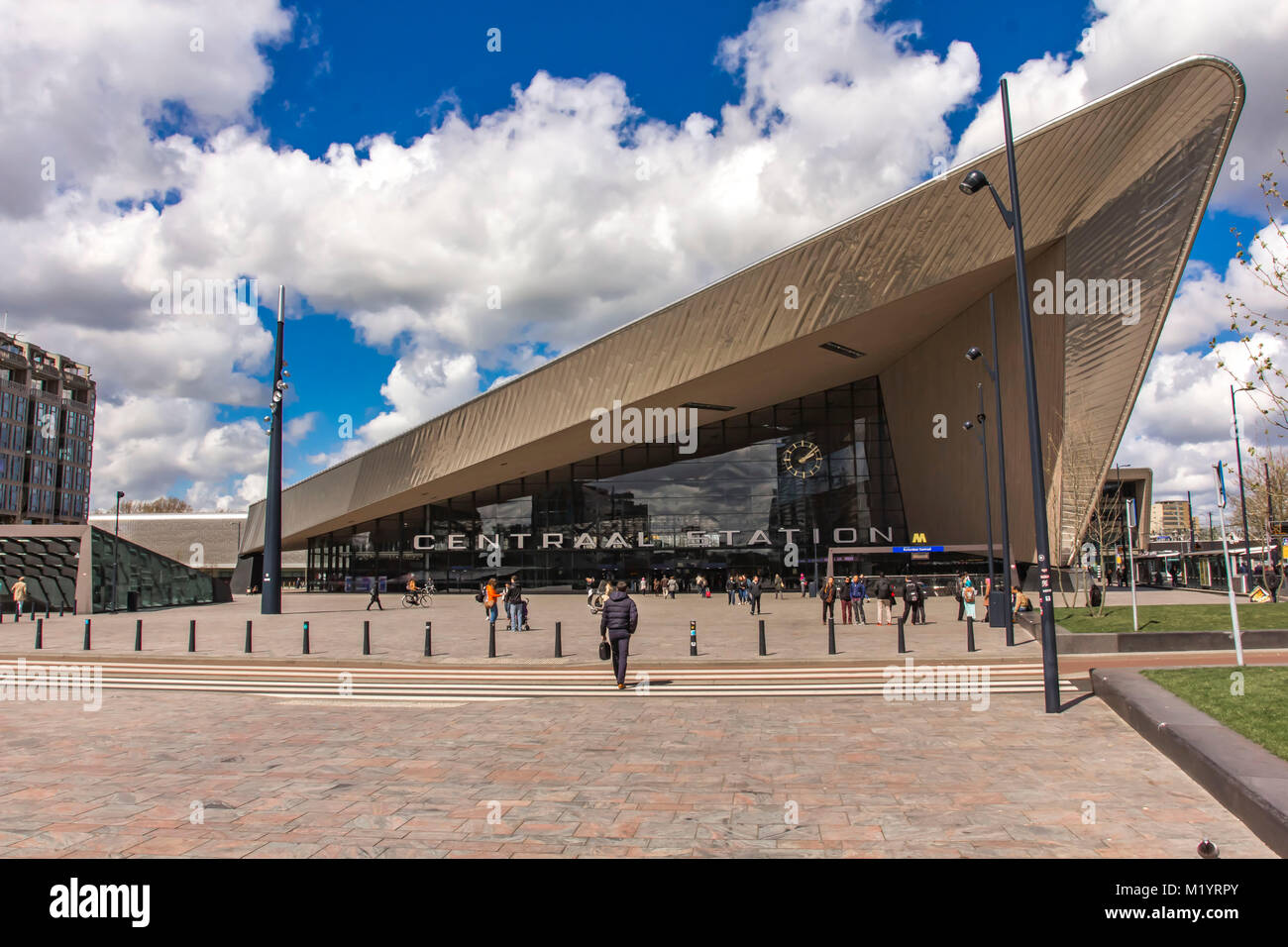 Central train station in Rotterdam, Netherlands Stock Photo - Alamy