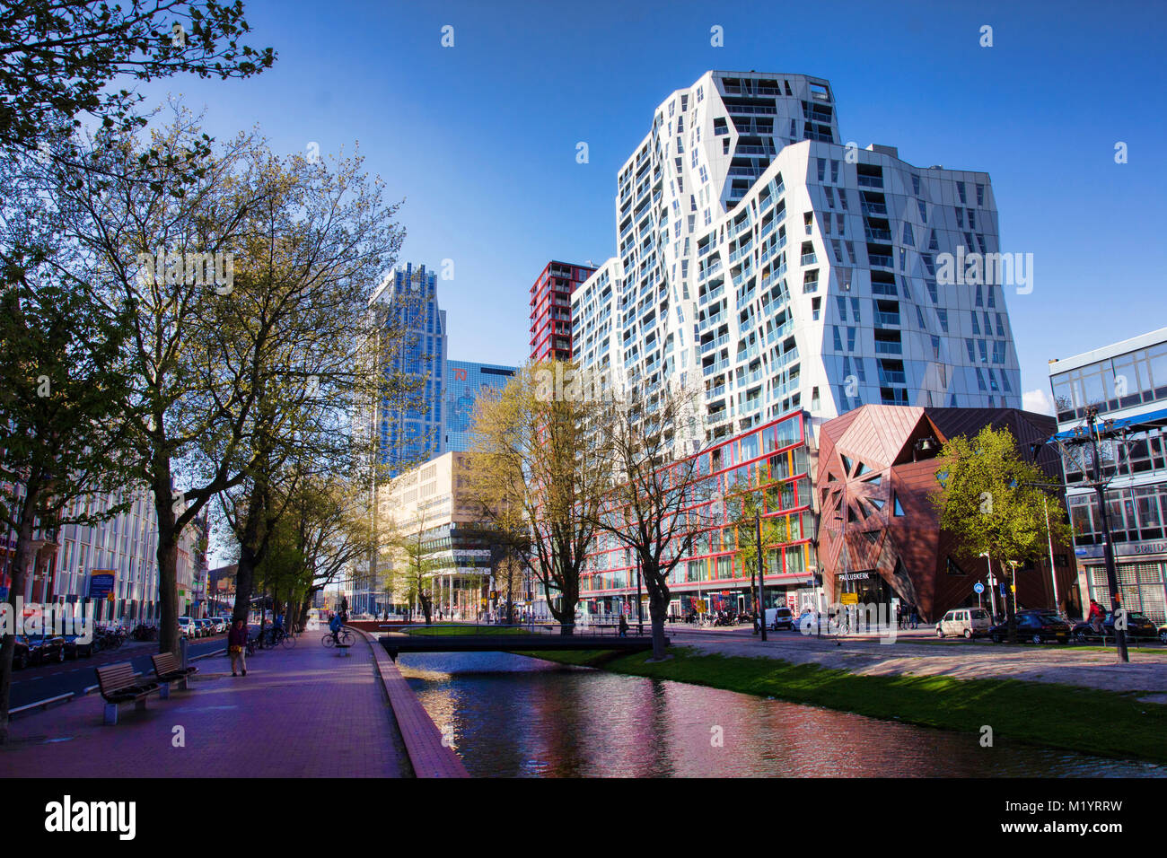 Unique and specific architecture of Rotterdam buildings Stock Photo - Alamy
