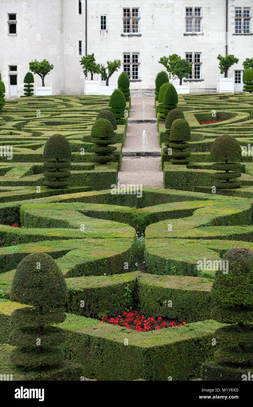 Splendid, decorative gardens at castles in France Stock Photo - Alamy