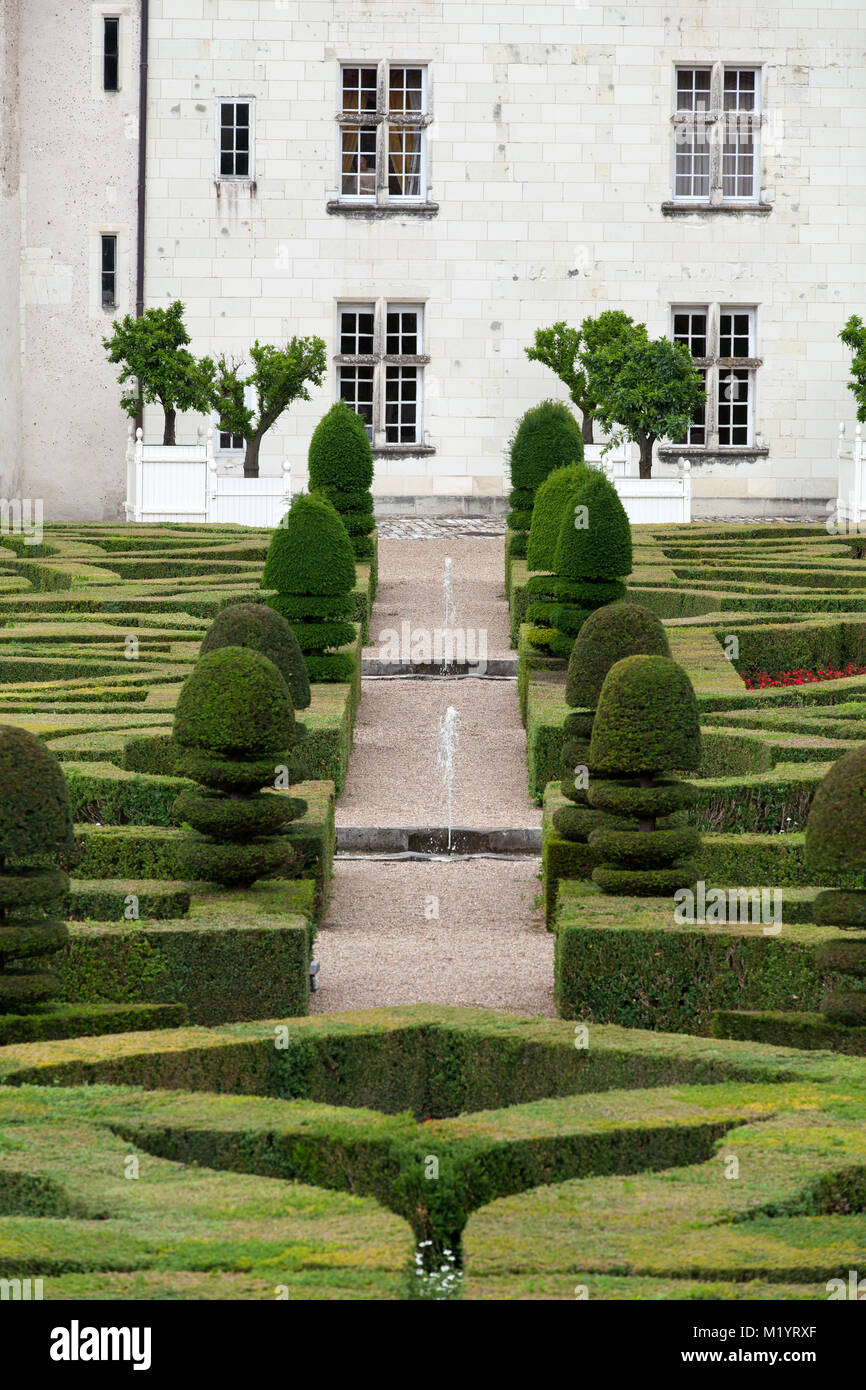 Splendid, decorative gardens at castles in France Stock Photo - Alamy