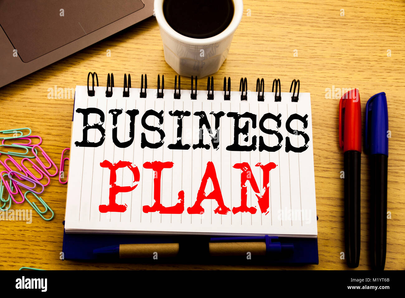 Hand writing text caption showing Business Plan Planning. Business ...
