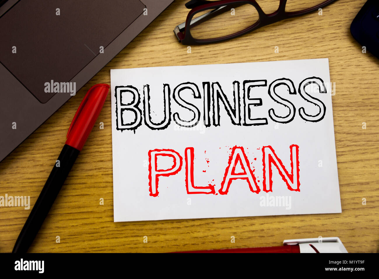 Handwriting Announcement text showing Business Plan Planning. Business ...
