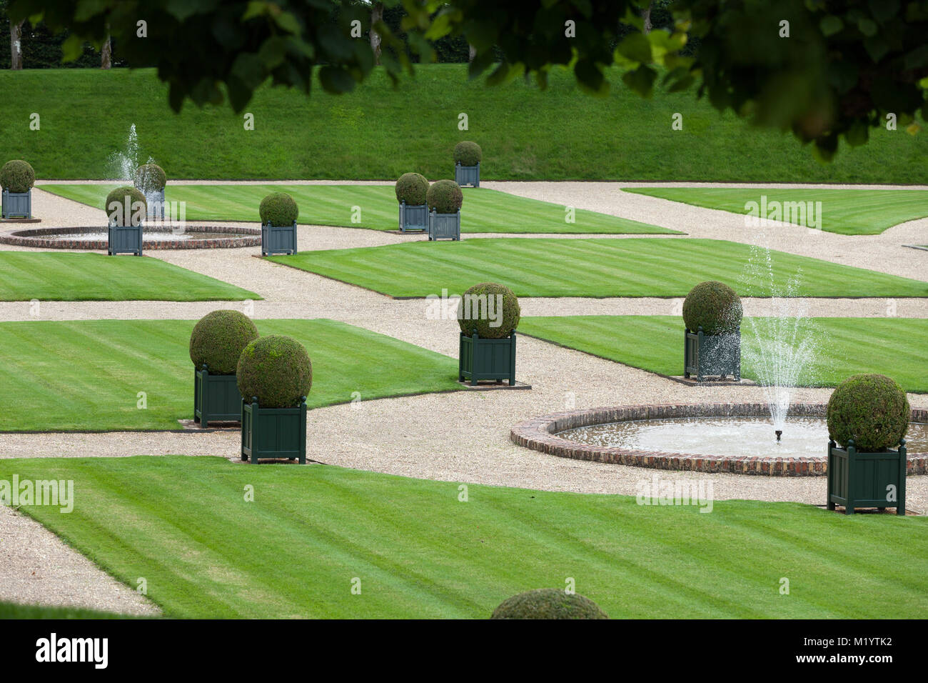 Splendid, decorative gardens at castles in France Stock Photo - Alamy