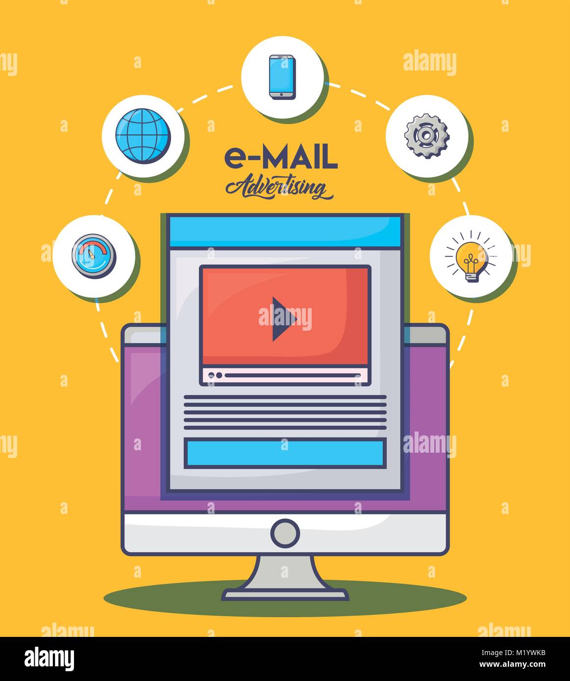 Email advertising design Stock Vector Image & Art - Alamy
