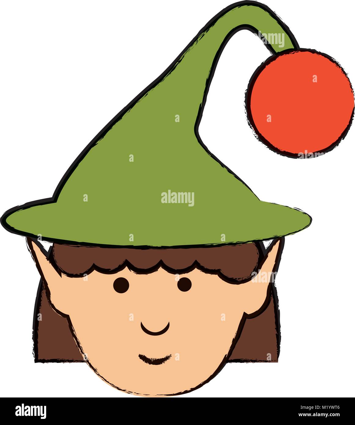 cartoon elf girl icon Stock Vector Image & Art - Alamy