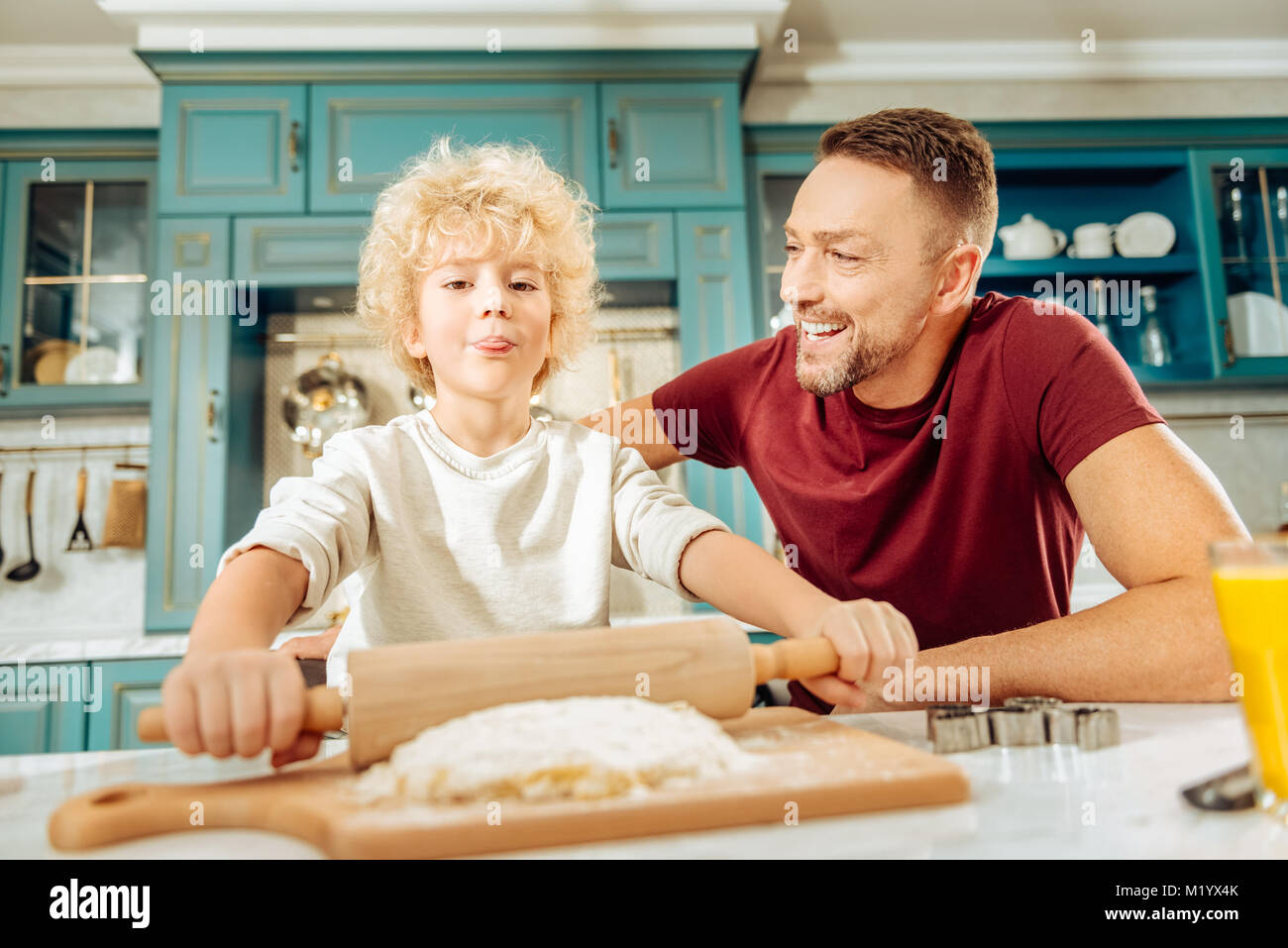 Adoption father son having fun hi-res stock photography and images - Alamy
