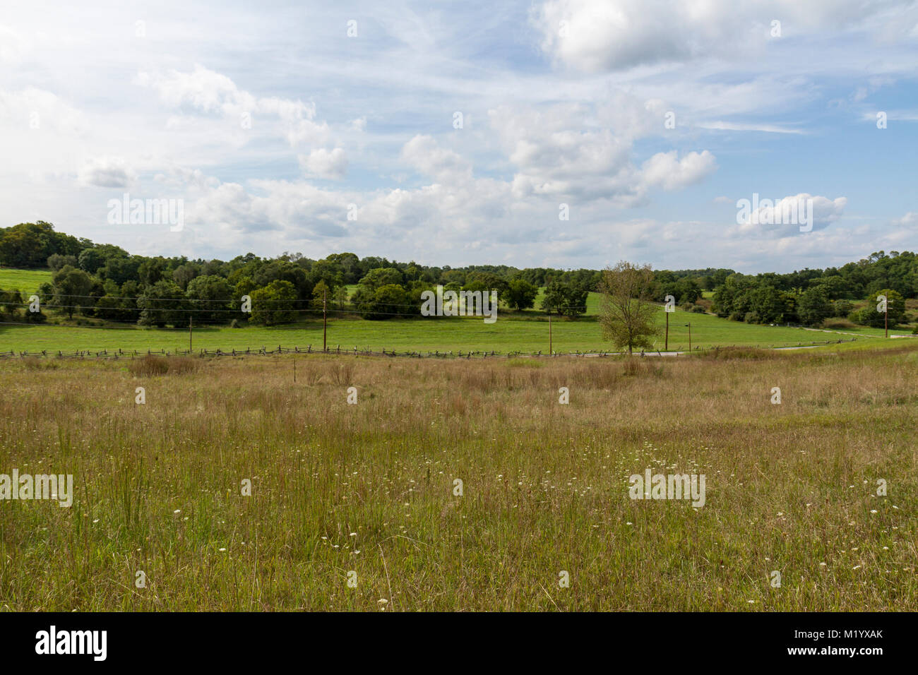 View from base of Bolivar Heights towards Schoolhouse Ridge, part of ...
