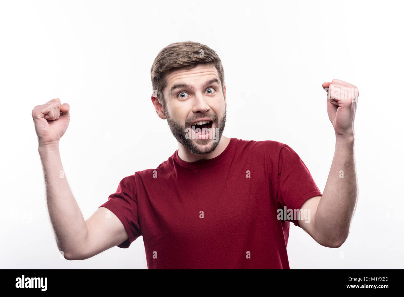 Triumph smile hi-res stock photography and images - Alamy