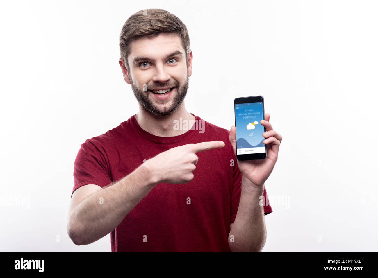 Weather app showing hi-res stock photography and images - Alamy