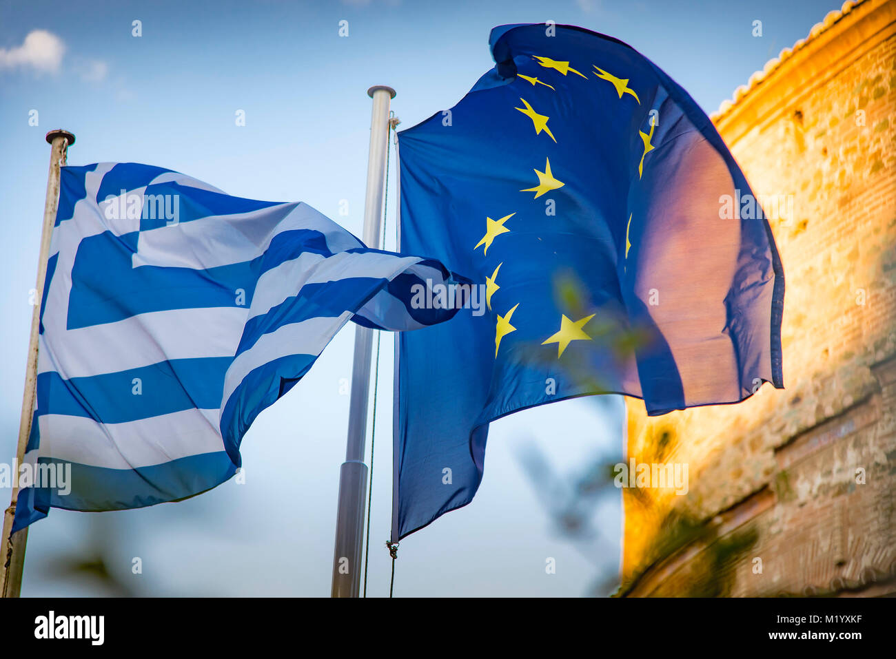 European Union and Greece Stock Photo - Alamy