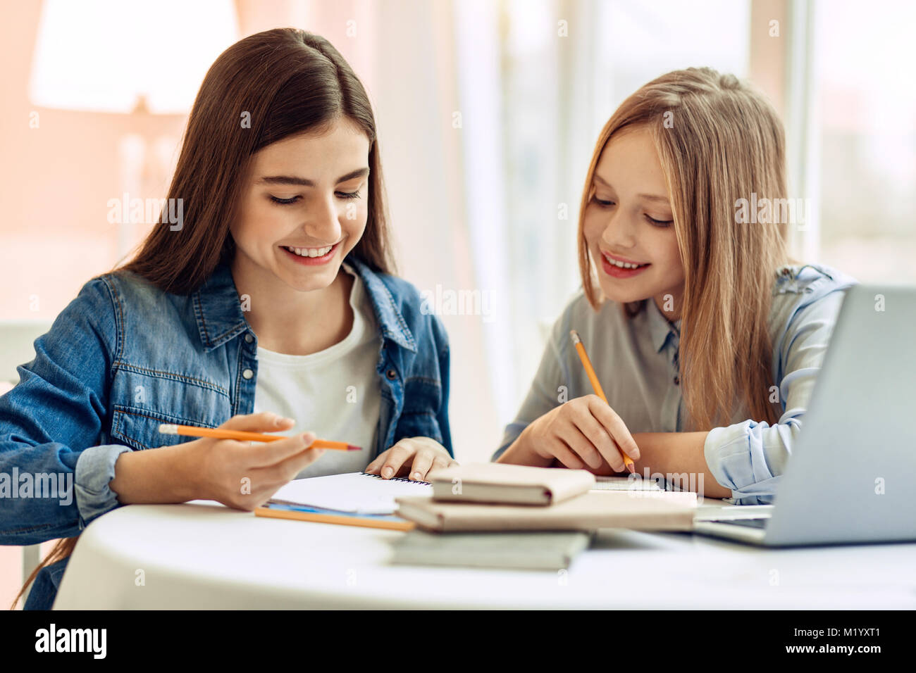 Communication childhood assignment child hi-res stock photography and ...