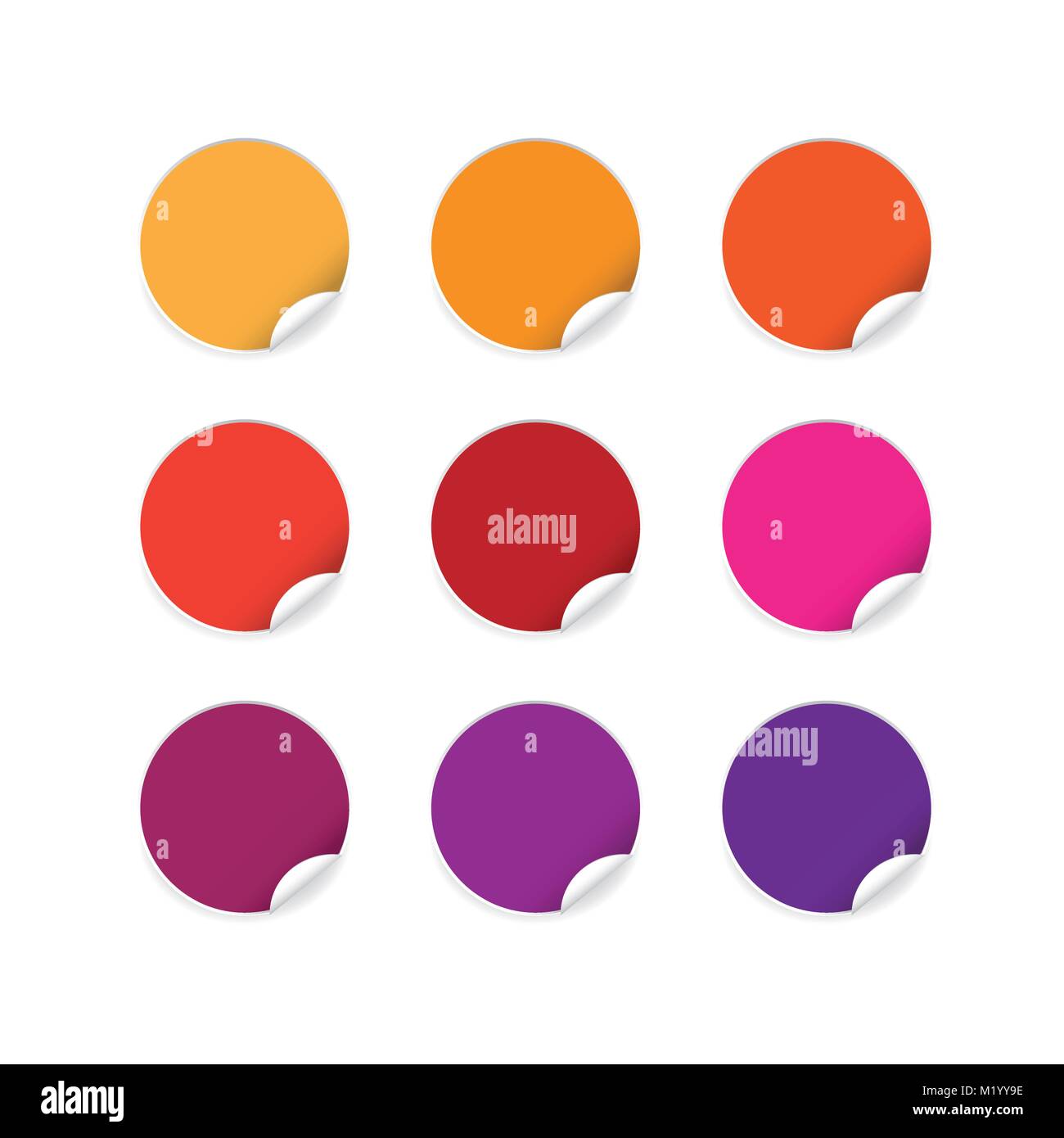 Empty sticker label set Stock Vector Image & Art - Alamy