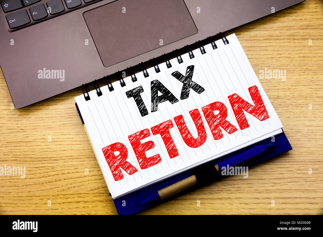 Hand writing text caption inspiration showing Tax Return. Business ...